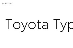 Toyota Type Light Font - Free Font Download