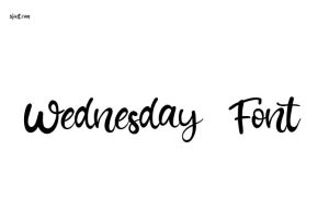 Wednesday Font - Free Font Download