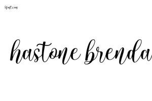 hastone brenda Font - Free Font Download