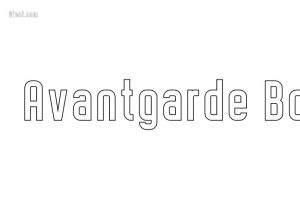 Avantgarde Bold Outline Font - Free Font Download