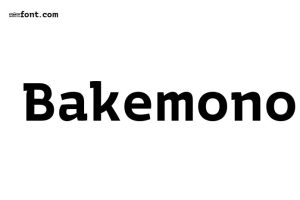 Bakemono Stereo Trial Bold Font - Free Font Download