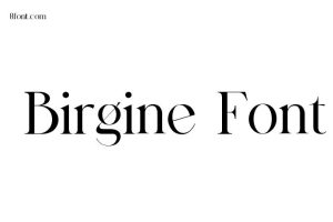 Birgine Font - Free Font Download