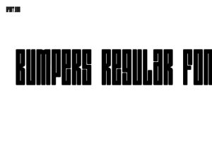 Bumpers Regular Font - Free Font Download