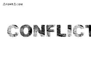 CONFLICT PERSONAL USE Bold Font - Free Font Download