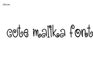 Cute Malika Font - Free Font Download