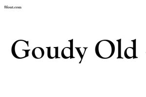 Goudy Old Style Bold Font - Free Font Download