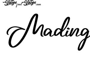 Mading Demo Font - Free Font Download