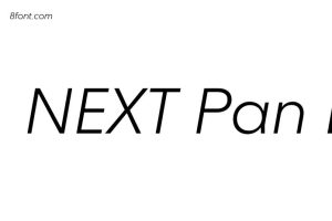 NEXT Pan Book Thin Italic Font - Free Font Download