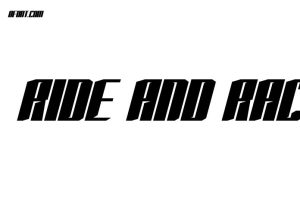 RIDE AND RACE Font - Free Font Download