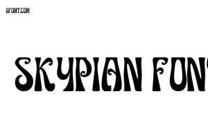 SKYPIAN Font - Free Font Download