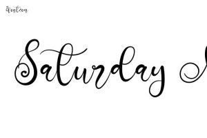 Saturday Night Font - Free Font Download