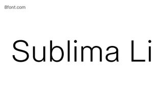 Sublima Light Font - Free Font Download