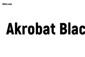 Akrobat Black Font - Free Font Download