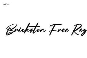 Brickston Free Regular Font - Free Font Download