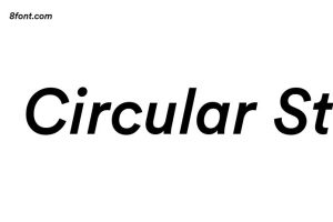 Circular Std Black Font - Graphic Design Fonts