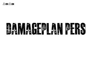 DAMAGEPLAN PERSONAL USE Bold Font - Free Font Download