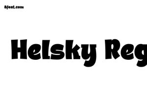 Helsky Regular Font - Free Font Download