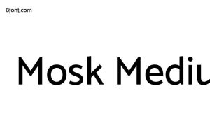 Mosk Medium 500 Font - Free Font Download
