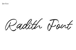 Radith Font - Free Font Download
