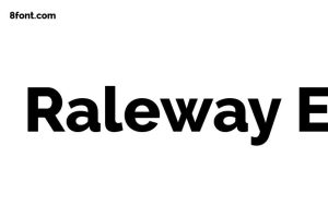 Raleway ExtraBold Font - Free Font Download
