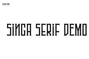 Singa Serif DEMO Font - Free Font Download