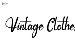 Vintage Clothes Font - Free Font Download