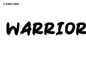 Warrior Brush Font - Free Font Download