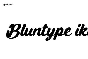 Bluntype ikiiko.com Font - Free Font Download