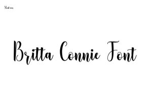 Britta Connie Font - Free Font Download