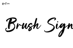 Brush Signature Font - Free Font Download