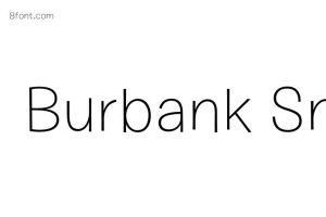 Burbank Small Light Font - Free Font Download
