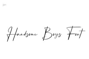 Handsome Boys Font - Free Font Download