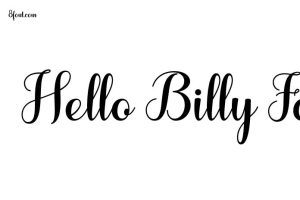 Hello Billy Font - Free Font Download