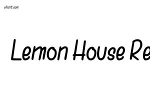 Lemon House Regular Font - Free Font Download