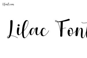 Lilac Font - Free Font Download