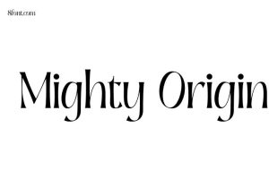 Mighty Origin Font - Free Font Download