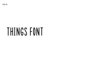 Things Font - Free Font Download