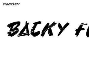 BACKY Font - Free Font Download