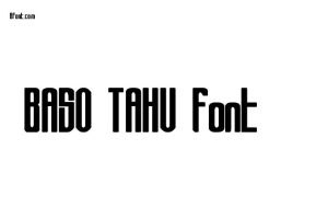 BASO TAHU Font - Free Font Download
