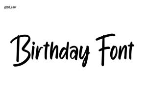 Birthday Font - Free Font Download