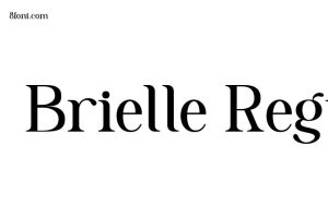 Brielle Regular Font - Free Font Download
