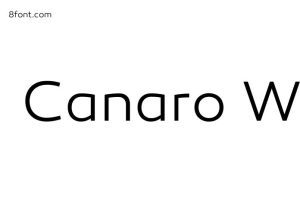 Canaro W00 Light Font - Free Font Download