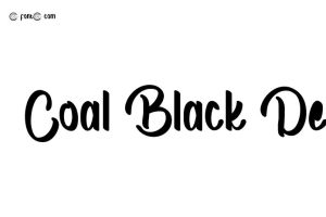 Coal Black Demo Font - Free Font Download