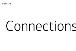 Connections Light Regular Font - Free Font Download