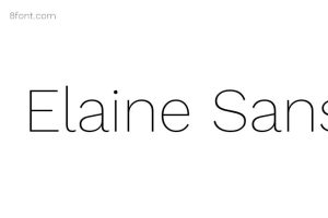 Elaine Sans ExtraLight Font - Free Font Download