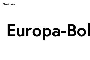 Europa-Bold Font - Free Font Download