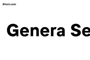 Genera SemiBold Font - Free Font Download