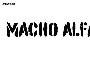 Macho Alfa Font - Free Font Download