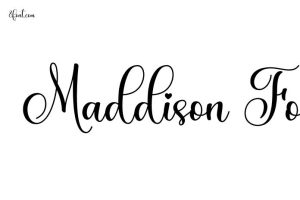 Maddison Font - Free Font Download