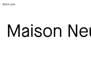 Maison Neue Book Font - Free Font Download